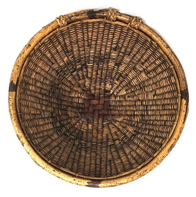 Vintage Philippine Round Labba Basket - Etsy