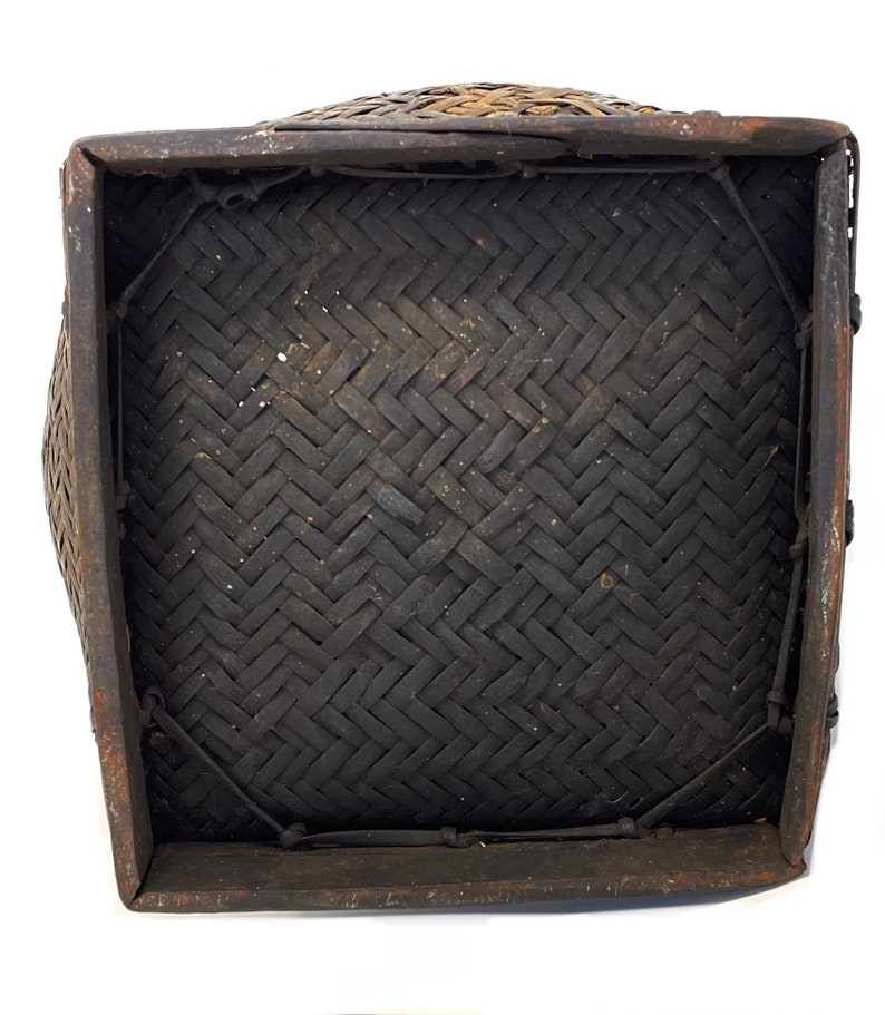 Vintage Rustic Philippine Bogohan Basket With Handle - Etsy
