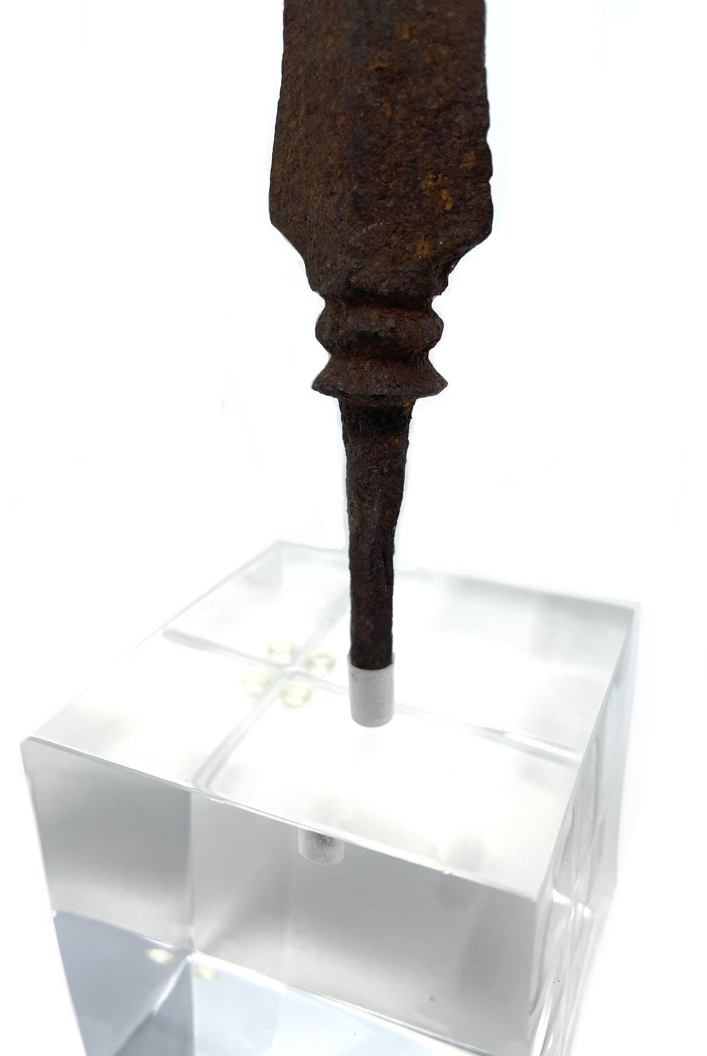 Ancient Roman Iron Spear Tip With Acrylic Base - Etsy