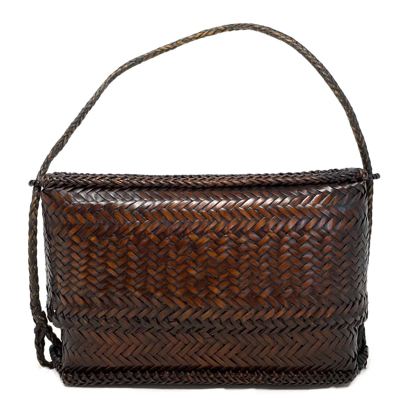 Vintage Philippine Woven Koppit Bamboo Purse - Etsy