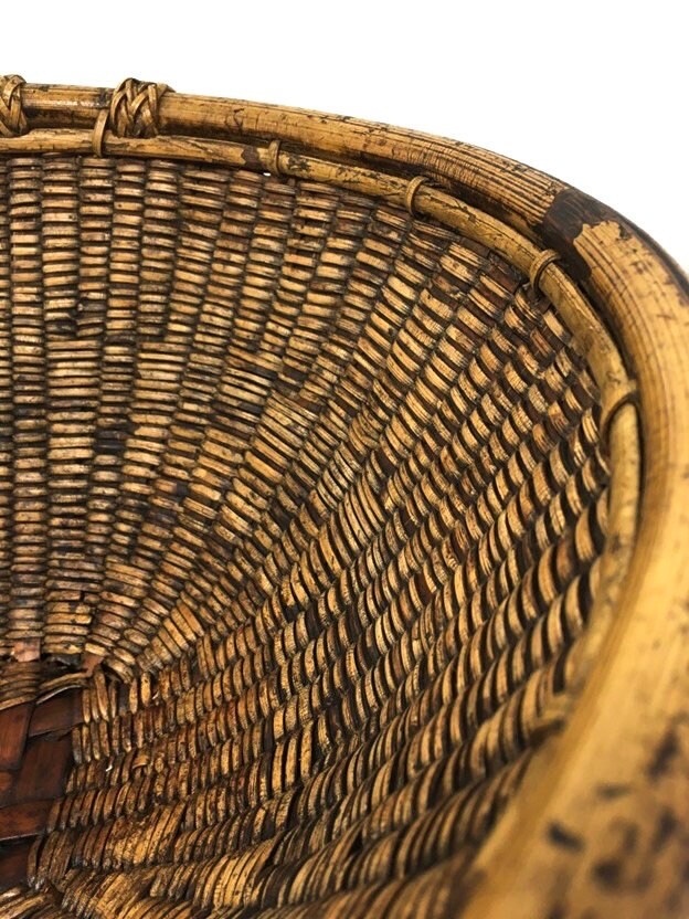 Vintage Philippine Round Labba Basket - Etsy