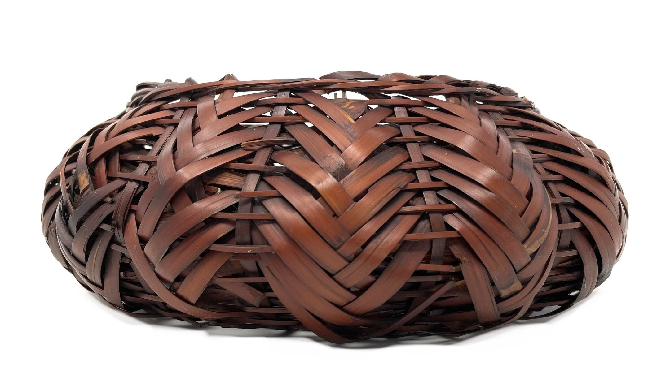 Small Bulbous Japanese Bamboo Basket - Etsy
