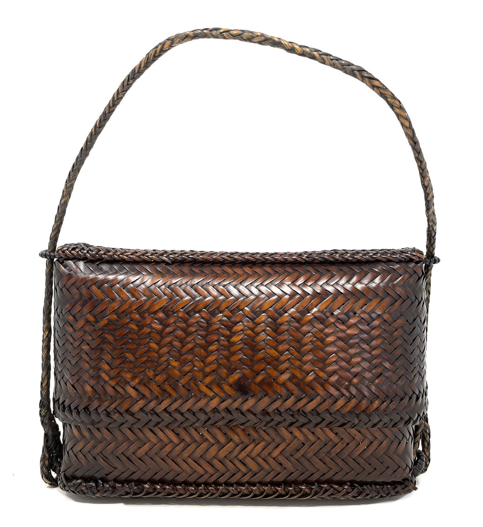 Vintage Philippine Woven Koppit Bamboo Purse - Etsy