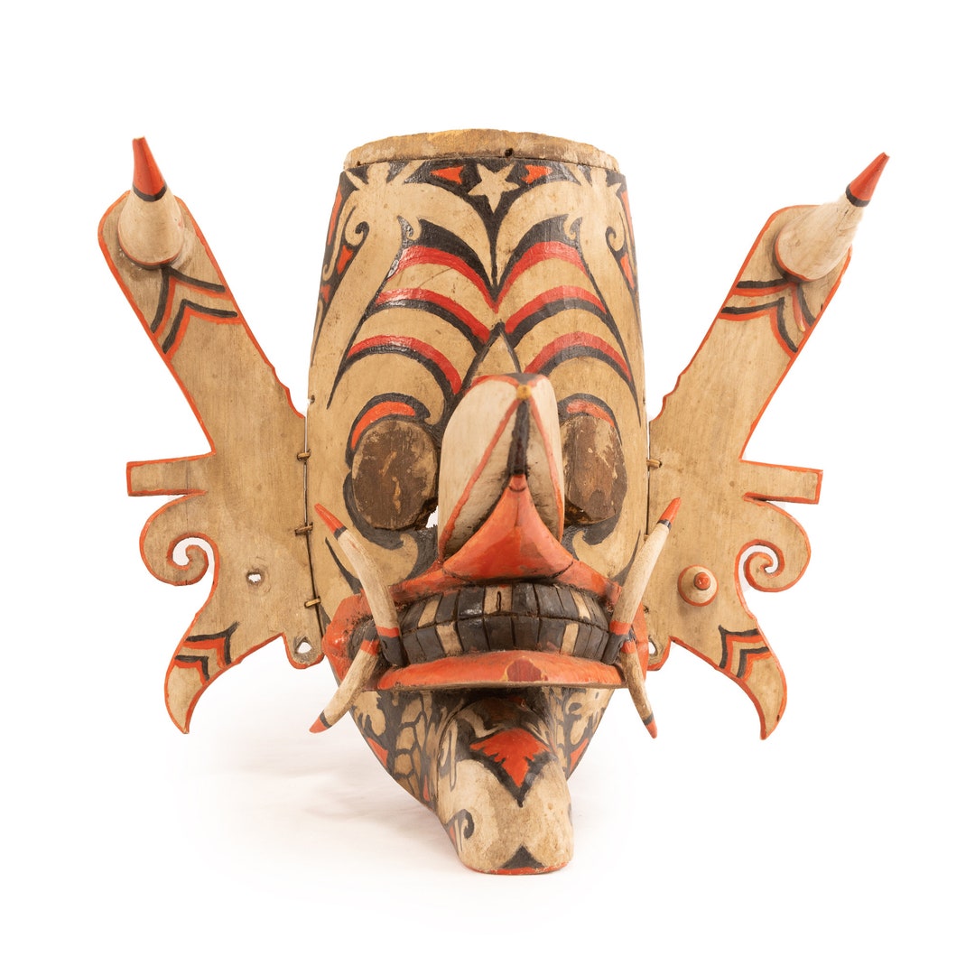 Hard-to-find Hudoq Dayak Mask From Borneo (traditional/eclectic/mid ...