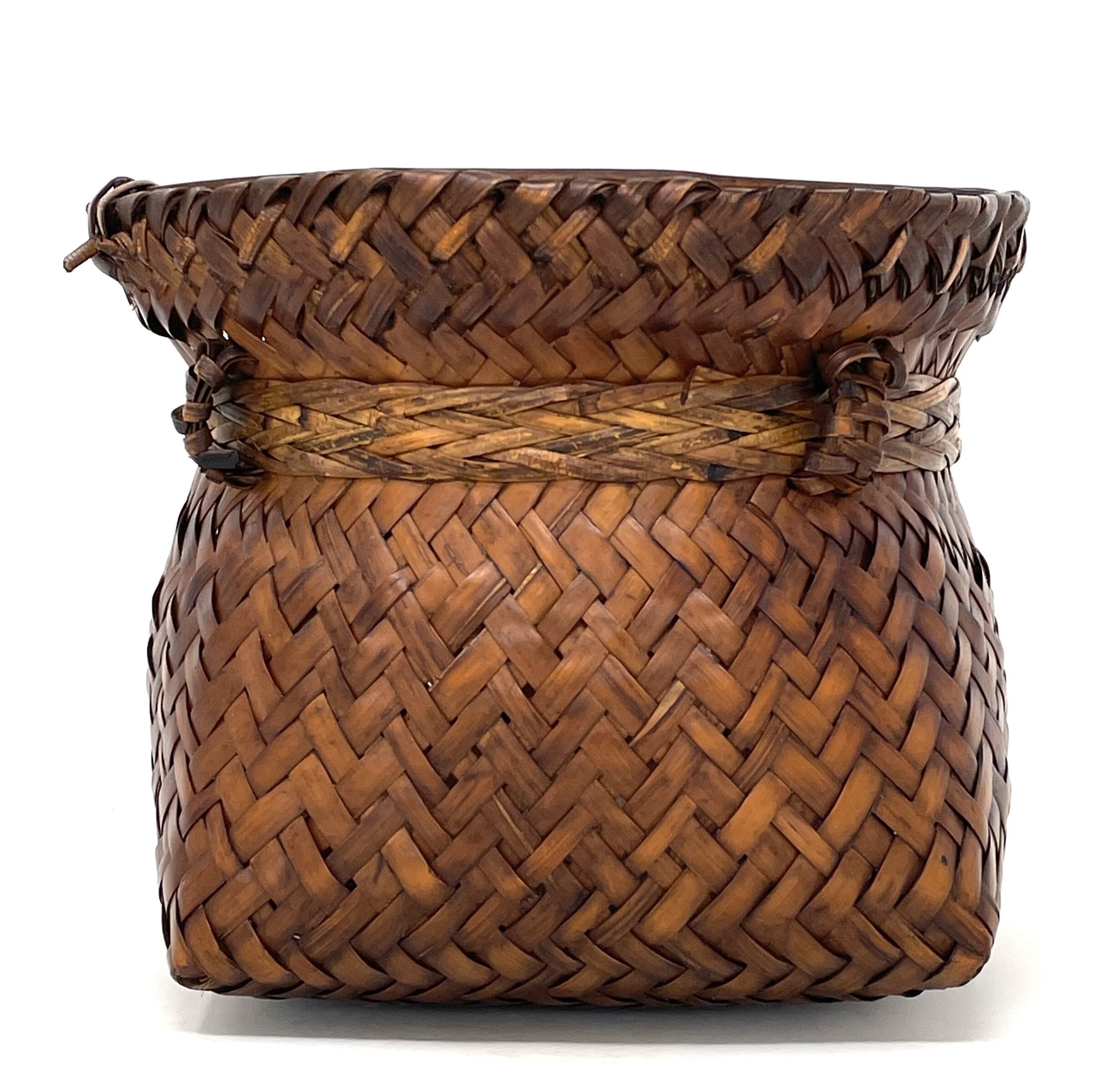 Intricately Woven Vintage Philippine Basket (traditional/asian-inspired ...
