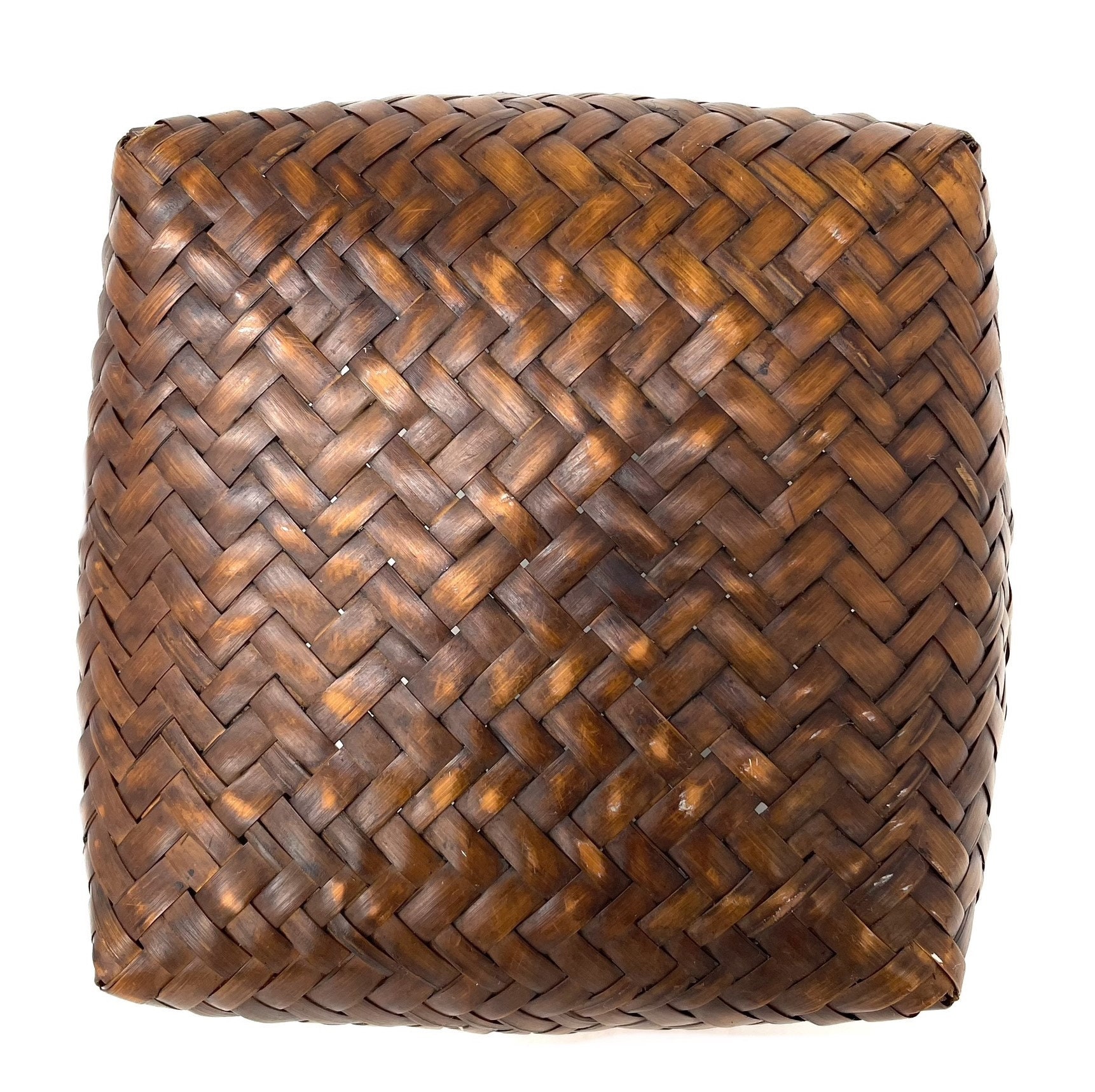 Intricately Woven Vintage Philippine Basket (traditional/asian-inspired ...