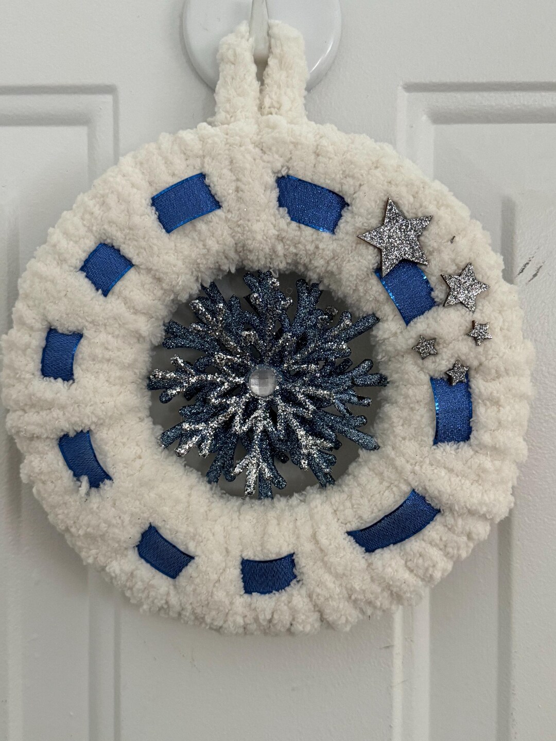 Double- Side Winter White (ice) Wreath - Etsy