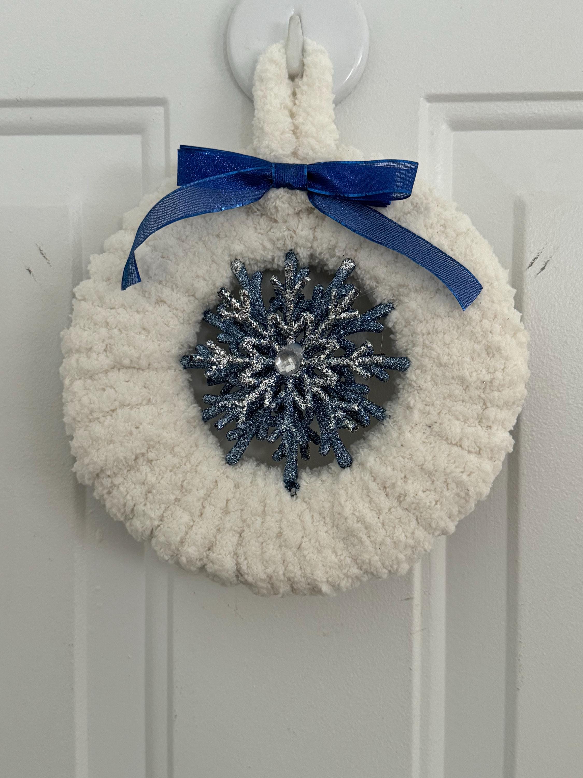 Double- Side Winter White (ice) Wreath - Etsy