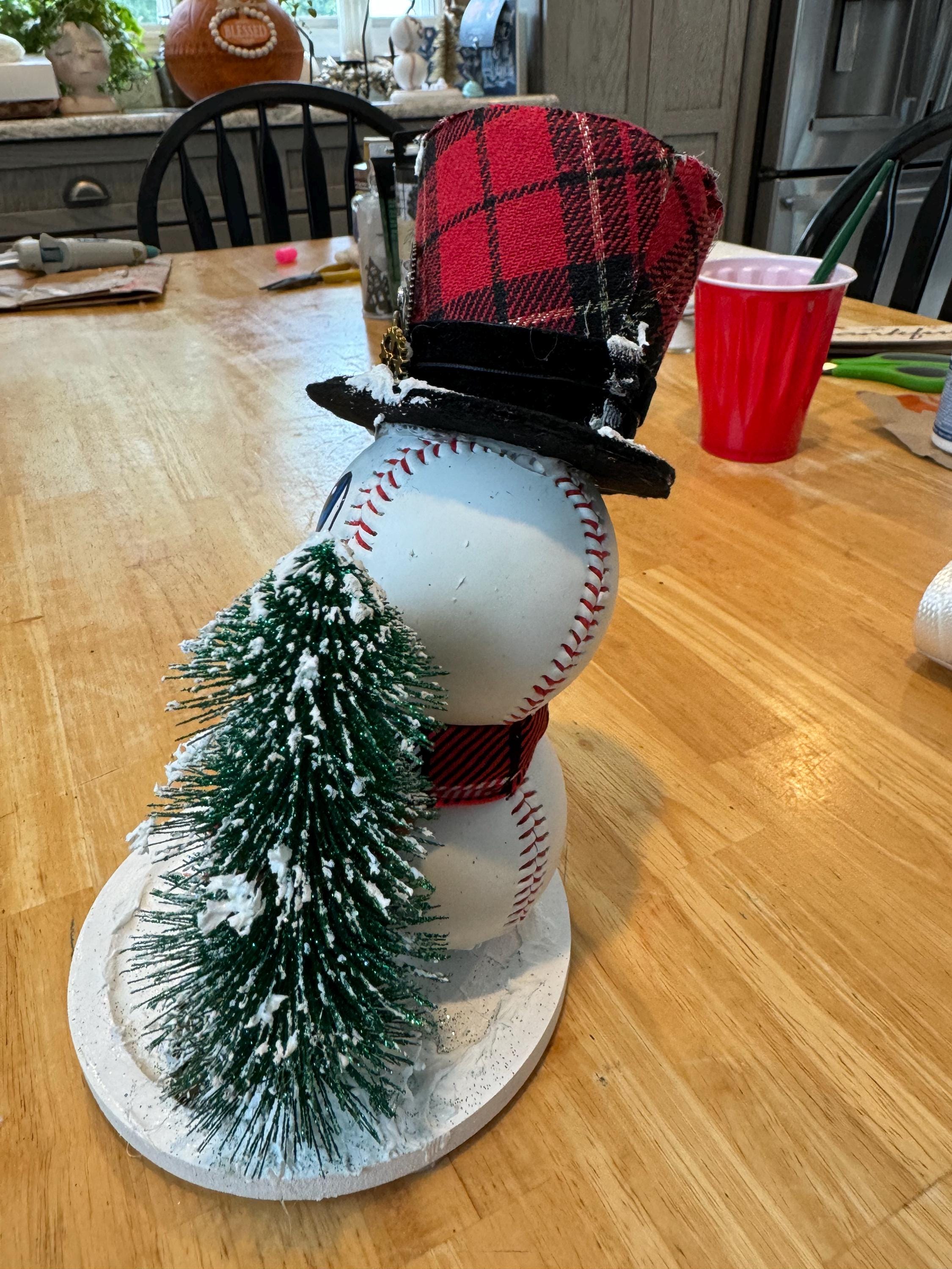 Steampunk Baseball Snowman - Etsy