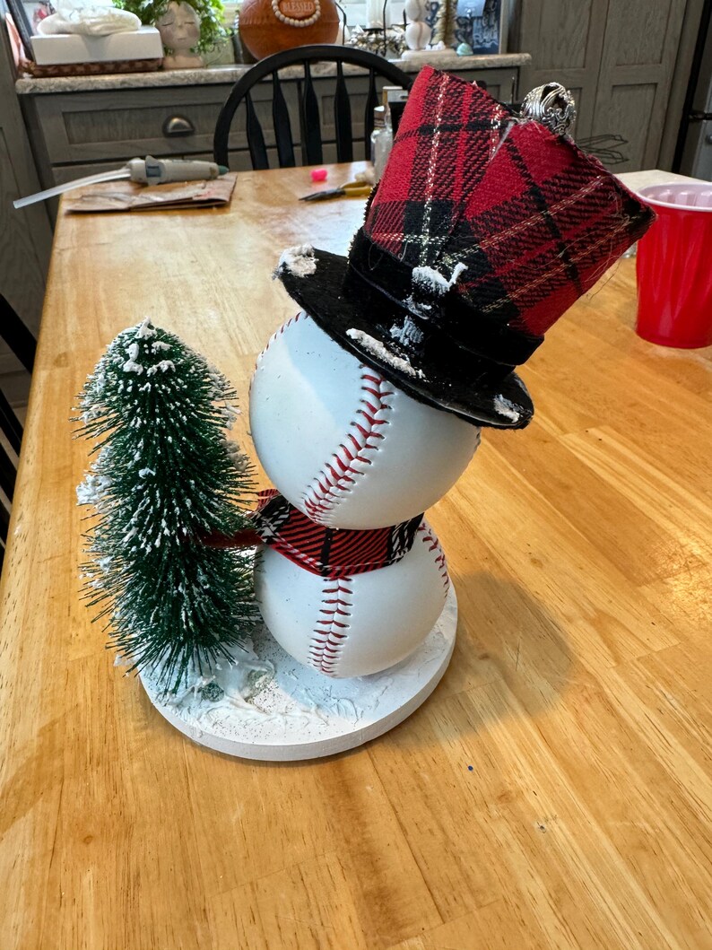 Steampunk Baseball Snowman - Etsy