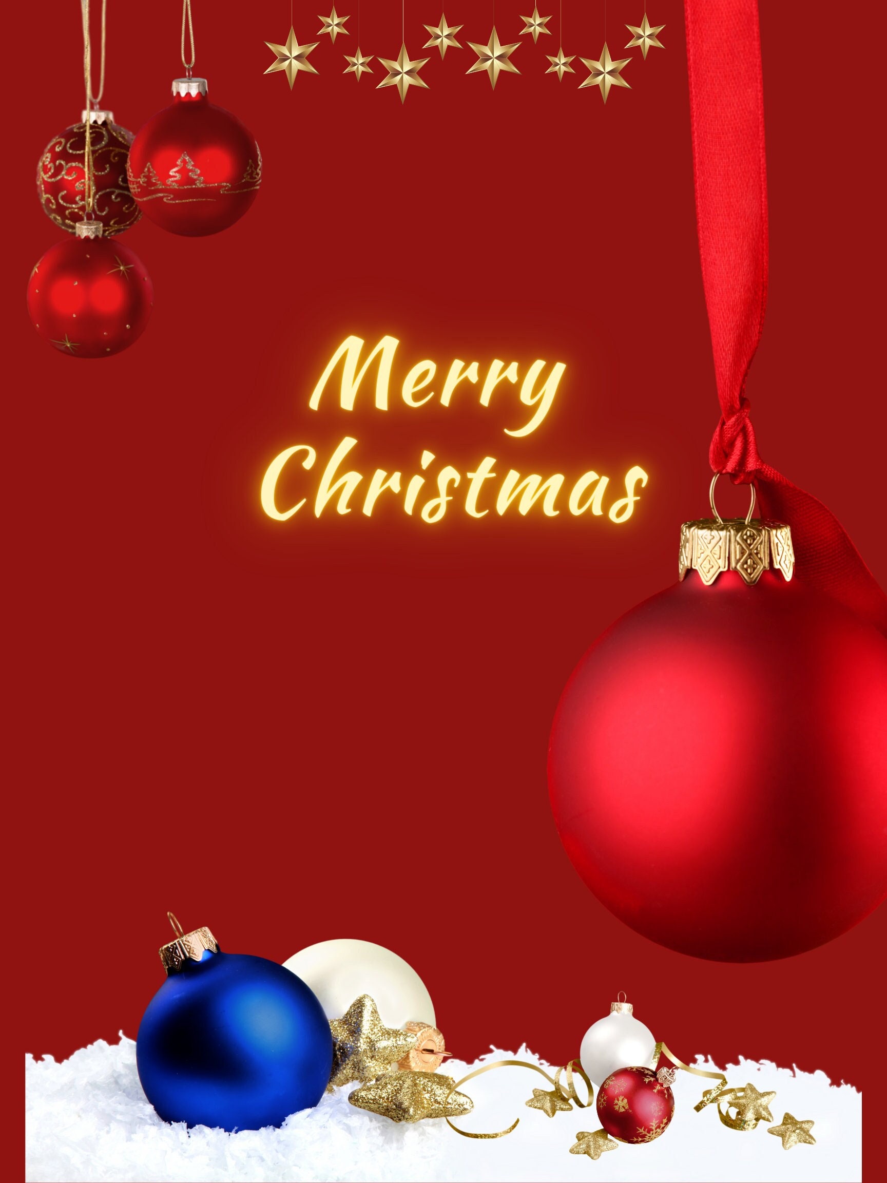 Gold Luxury Merry Christmas Poster - Etsy