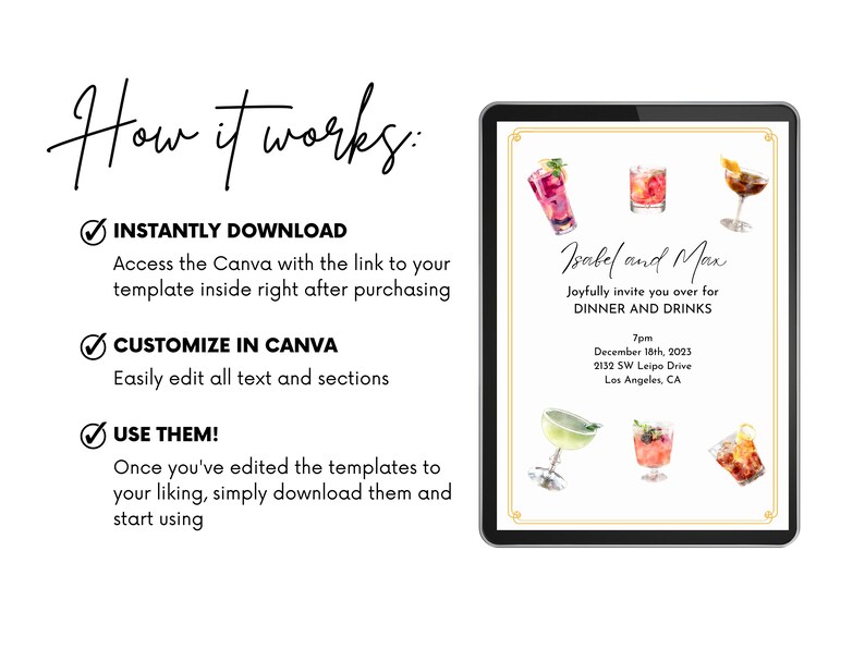 Editable Party Invitation Template Instantly Downloadable - Etsy