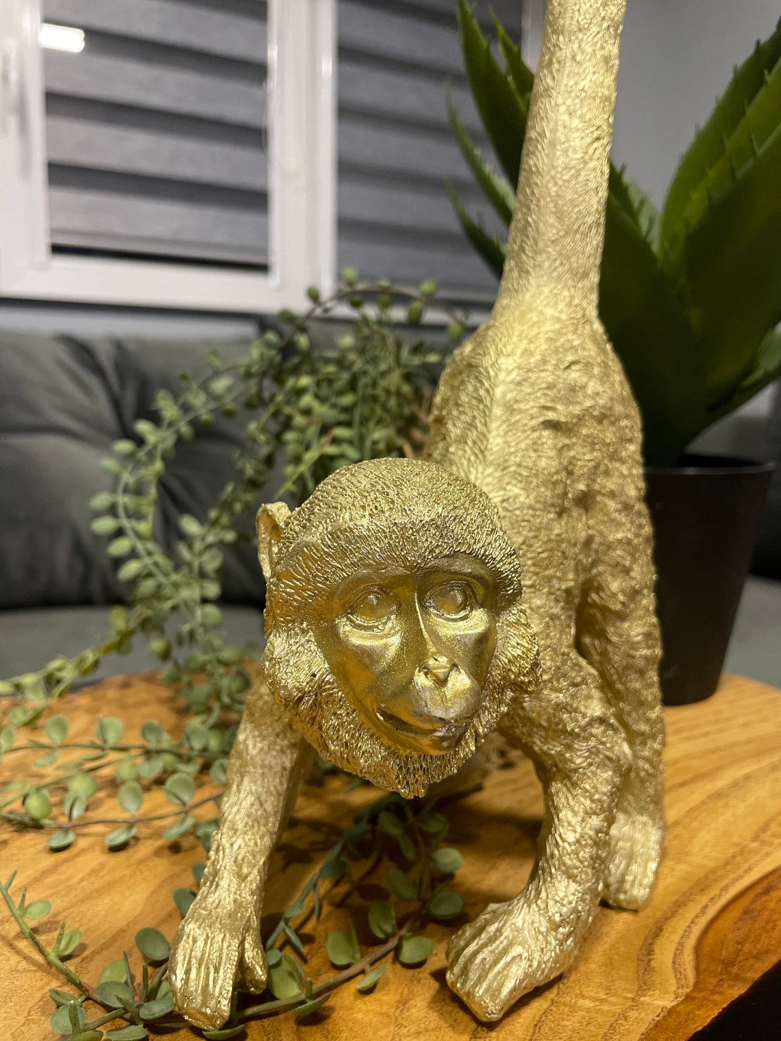 Golden Monkey Monkey Statuette Hanging Statuette - Etsy