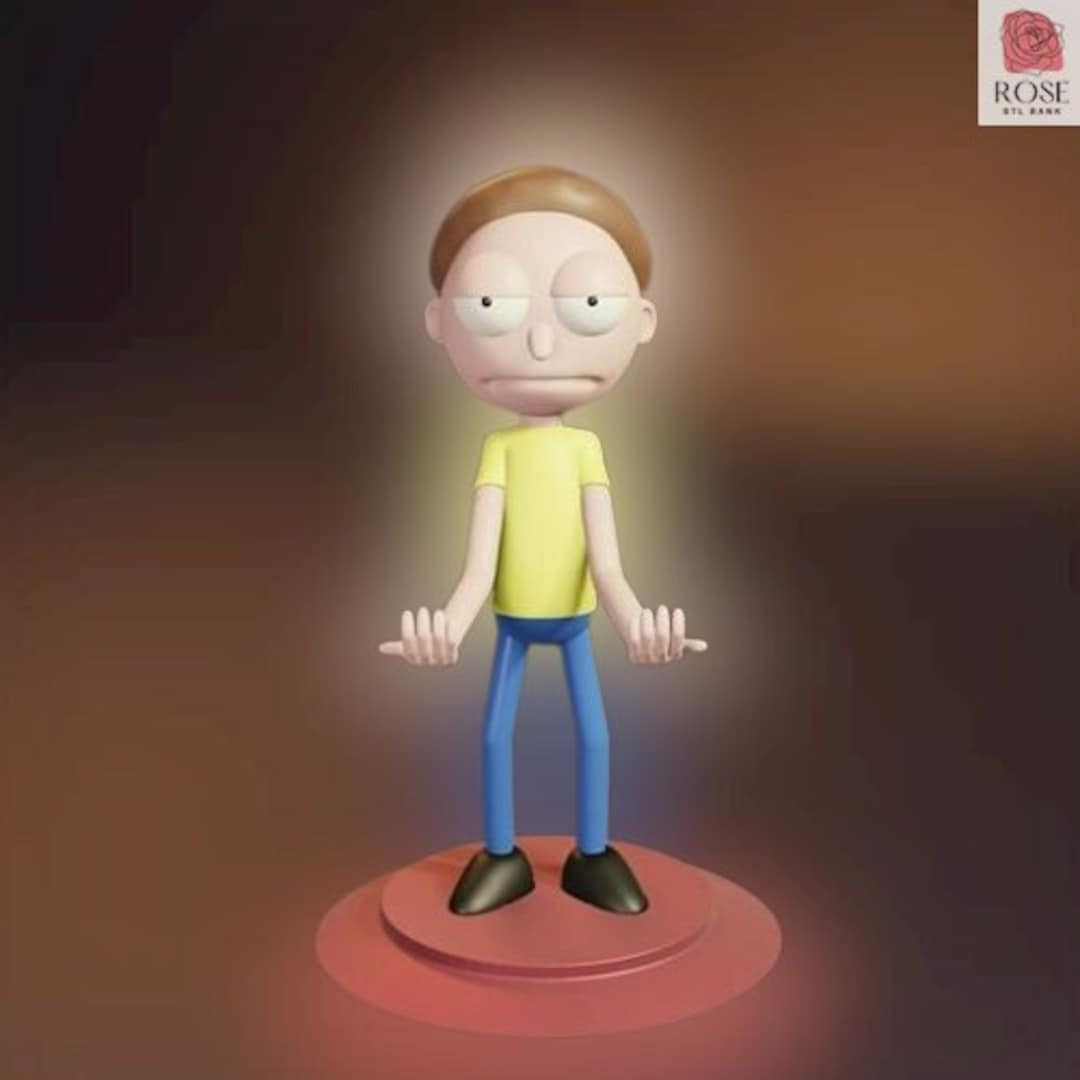 Morty Joystick Stand 3D Printer STL File, High Quality Morty STL File ...