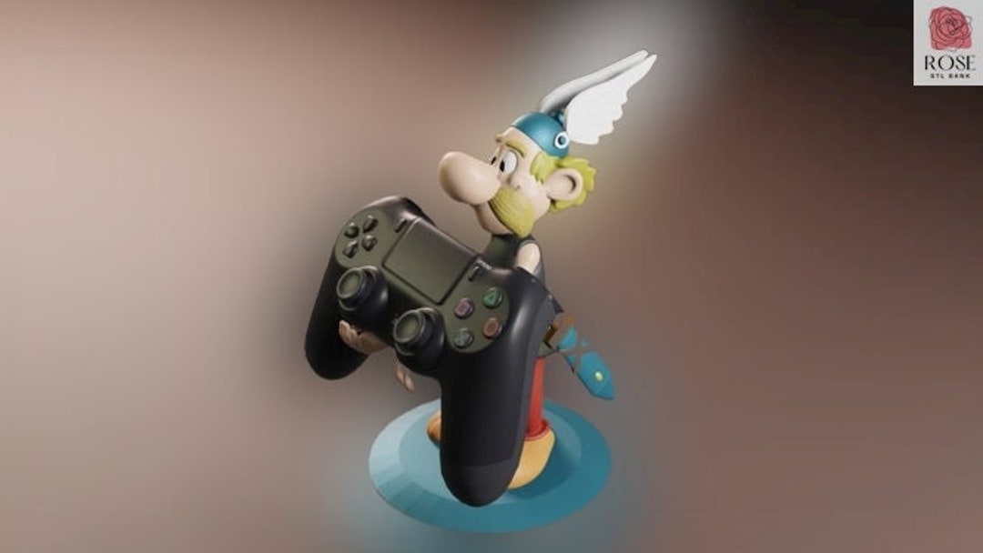 Asterix Joystick Stand 3D STL File, High Quality Asterix 3D STL File ...