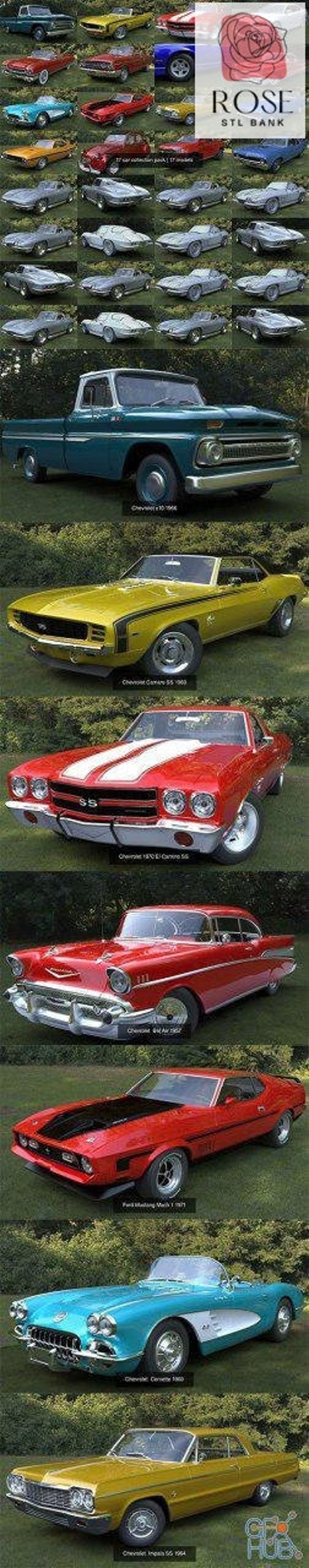 Best Car Stl Pack 3D Printable Stl File Pack High Quality - Etsy