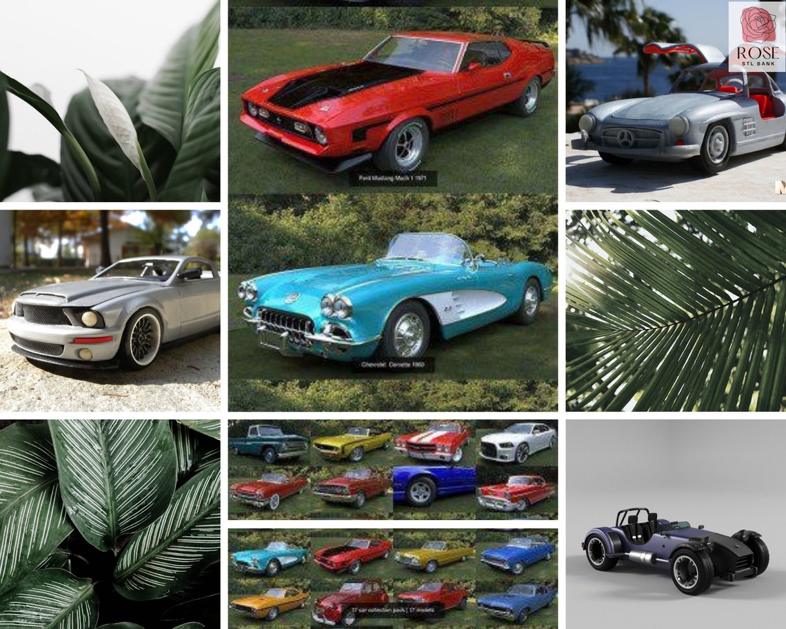 Best Car Stl Pack 3D Printable Stl File Pack High Quality - Etsy