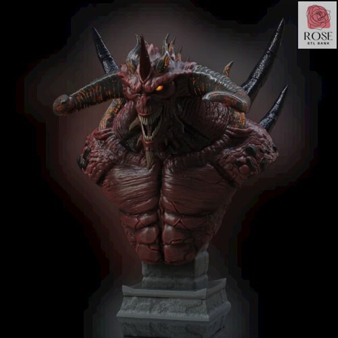 Diablo Bust 3D Printer STL File, High Quality 3D Printer STL File, 3D ...