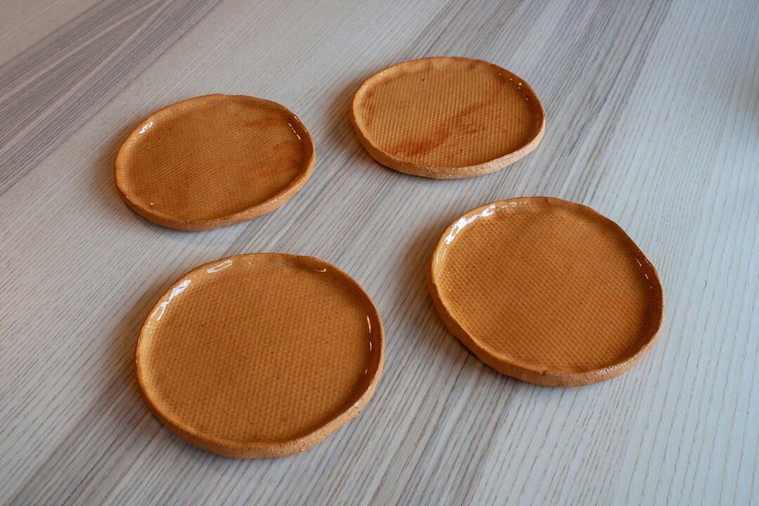 Handmade Ceramic Snack Serving Set (4 Pcs) - Etsy
