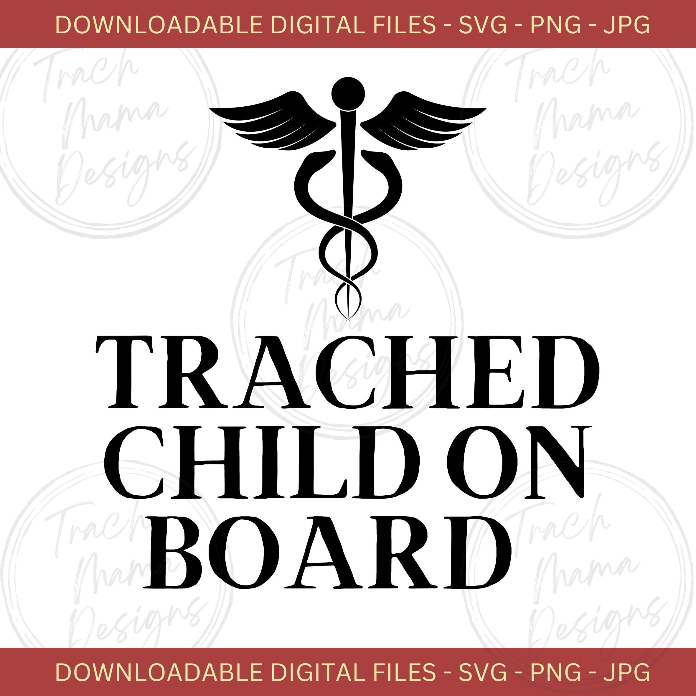 Trached Child on Board SVG Jpg Png Digital Download Files, Clip Art ...