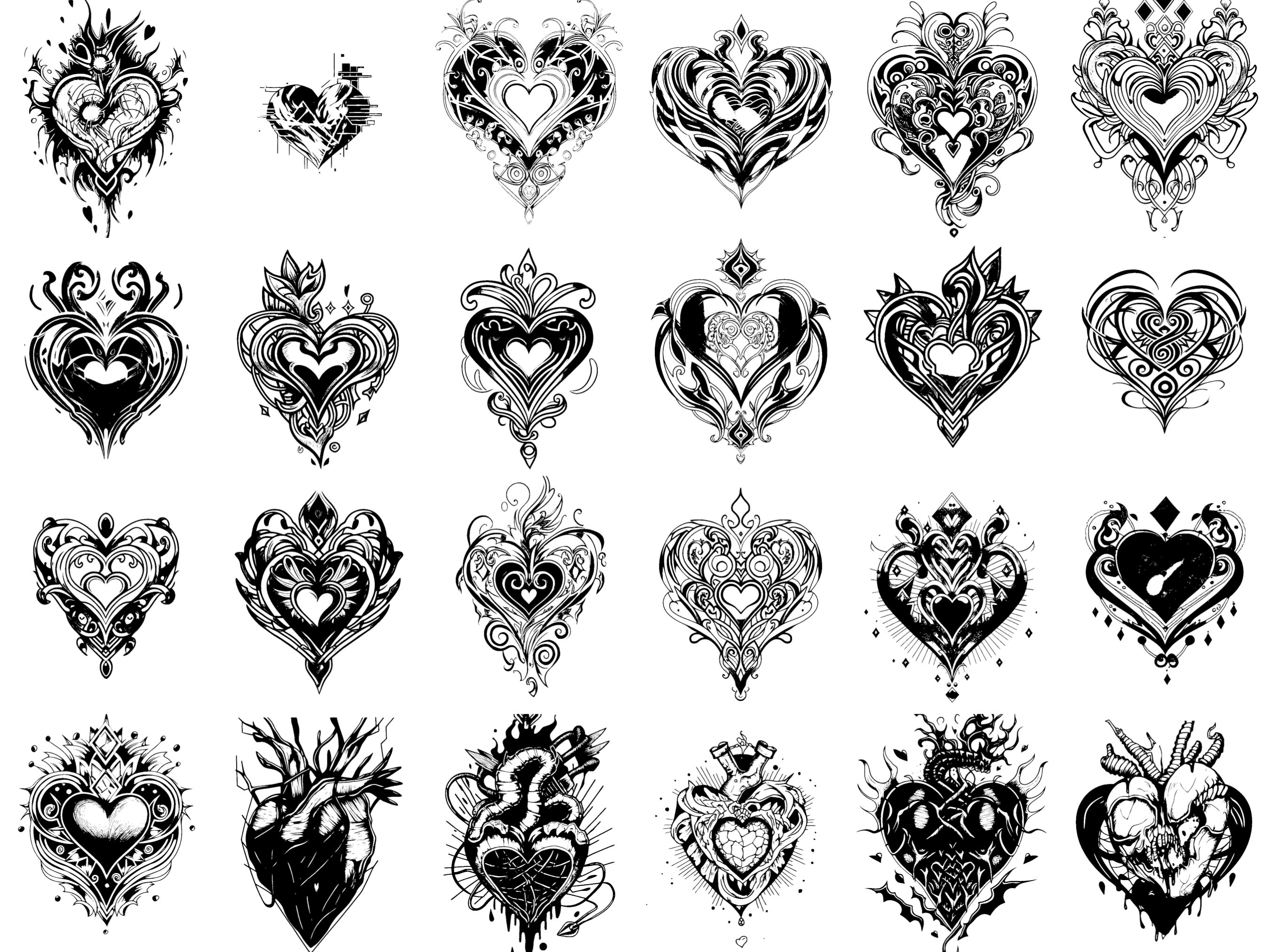 HEART SVG BUNDLE, Heart Vector, Heart Shape Svg, Anatomy Svg, Unique ...