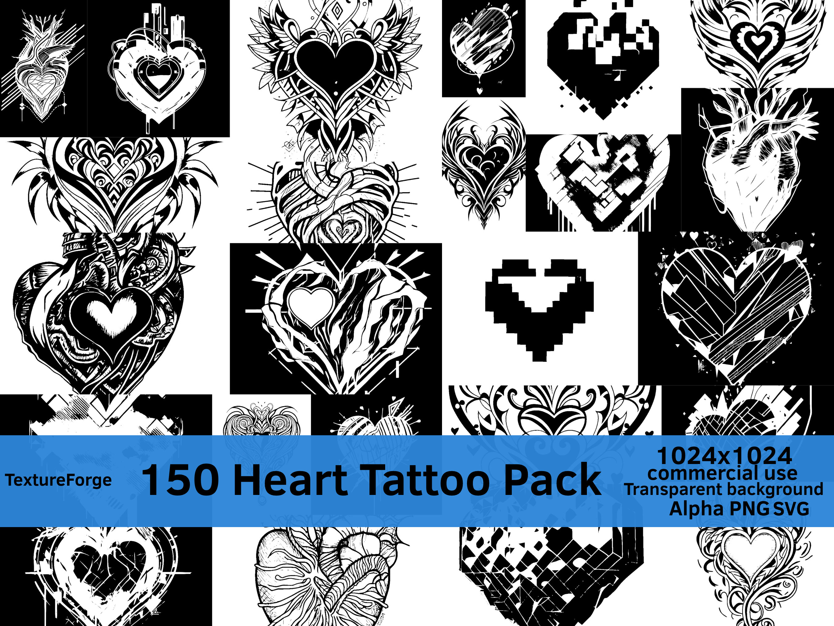 HEART SVG BUNDLE, Heart Vector, Heart Shape Svg, Anatomy Svg, Unique ...