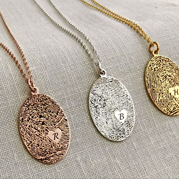 Fingerprint Necklace - Etsy