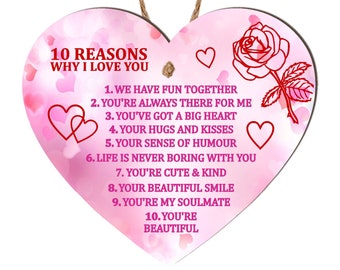 10 Reasons Why I Love You Mum Mummy Heart Stand Plaque - Etsy
