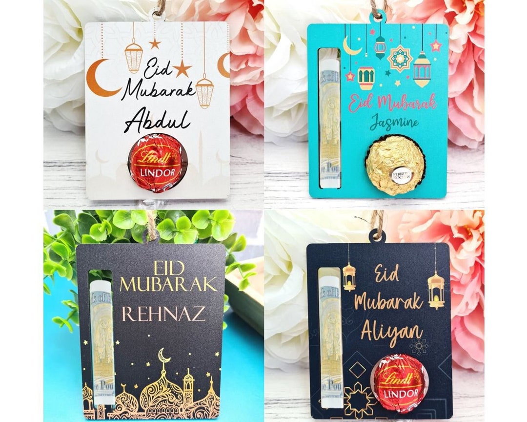 Islamic Eid Mubarak Gift Eid Chocolate Gift Money Holder Arabic Gifts ...