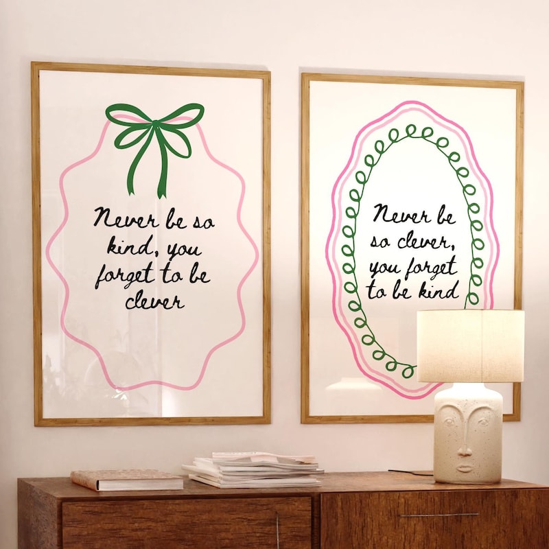 Be Kind Poster - Etsy