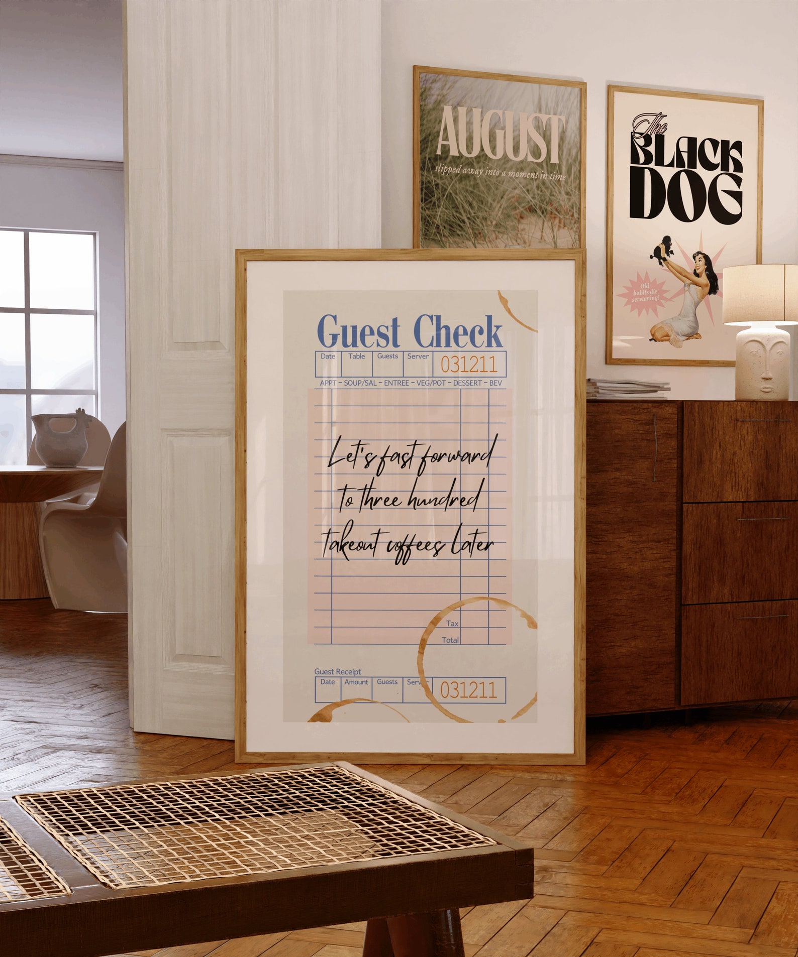 Is It Over Now Print | Guest Check Wall Art, Guest Check Print, Coffee ...