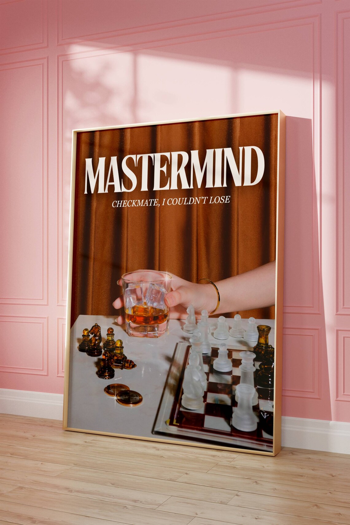 Mastermind Print, Checkmate I Couldn't Lose, Trendy Wall Art, College ...