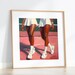 Tennis Girls Art Print Pink Preppy Wall Art, African American Art Print ...