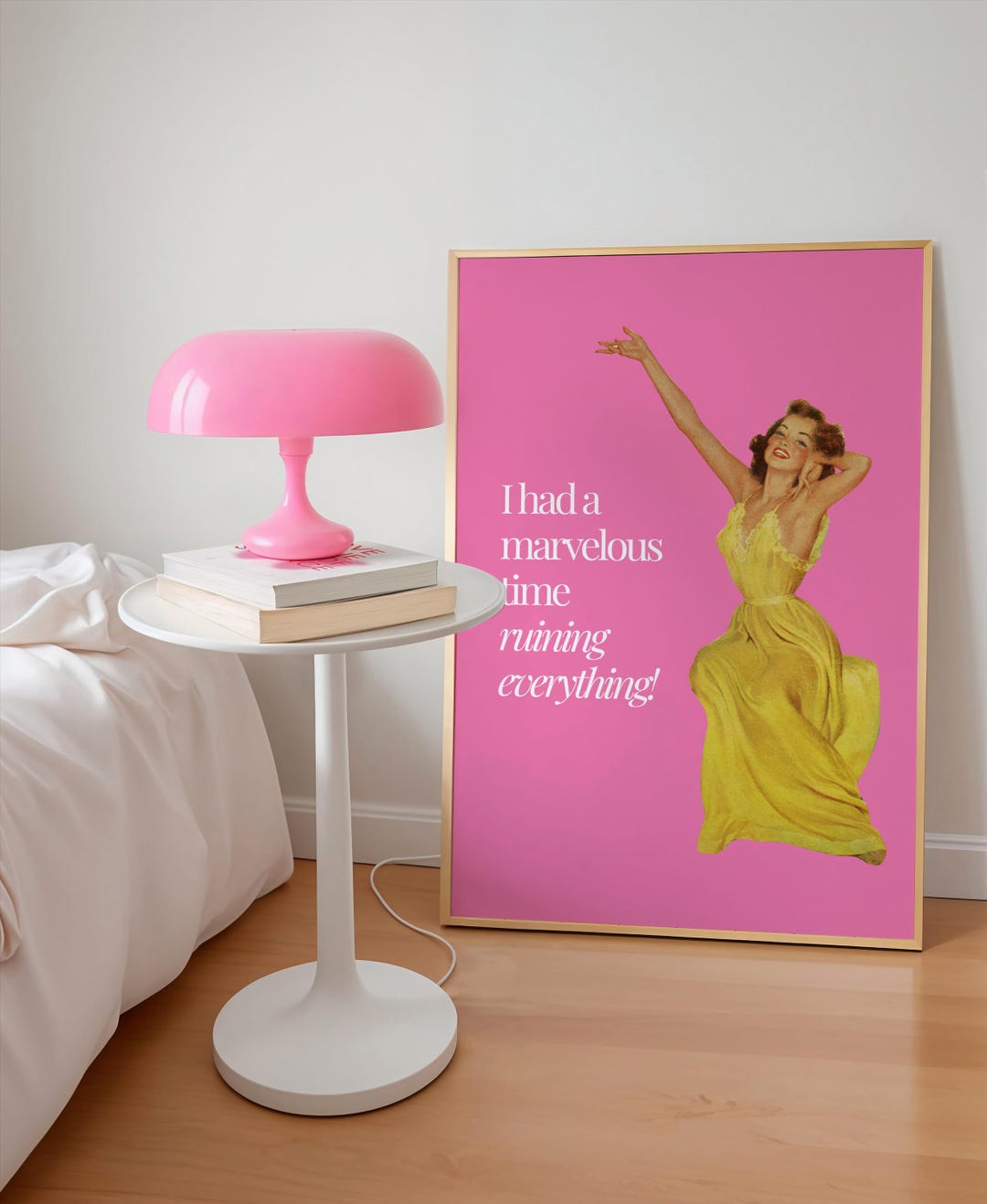 I Had a Marvelous Time Ruining Everything Print | Retro Woman Print ...