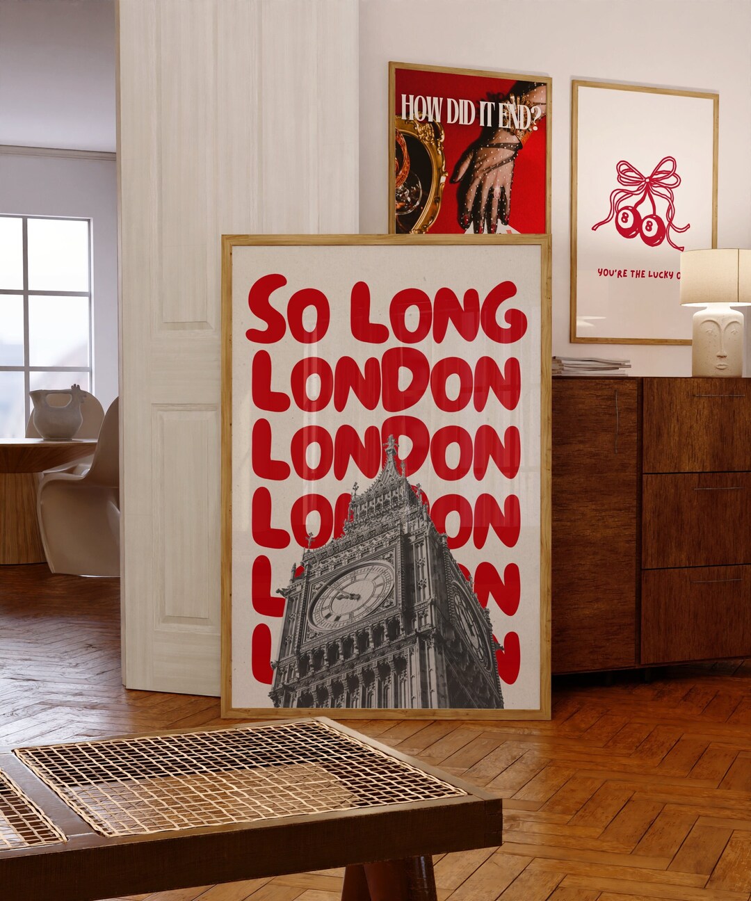 So Long London Print, so Long London Poster, Dopamine Decor, College ...