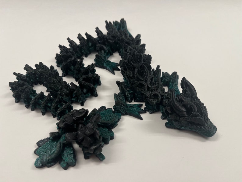 Lunar Dragon Articulated 3D Printed Fidget Toy Stress Toy - Etsy