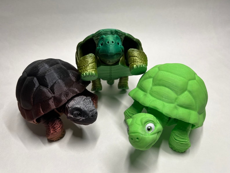 Articulated 3D Printed Tortoise!! - Fidget Toy - Stress Toy - Etsy