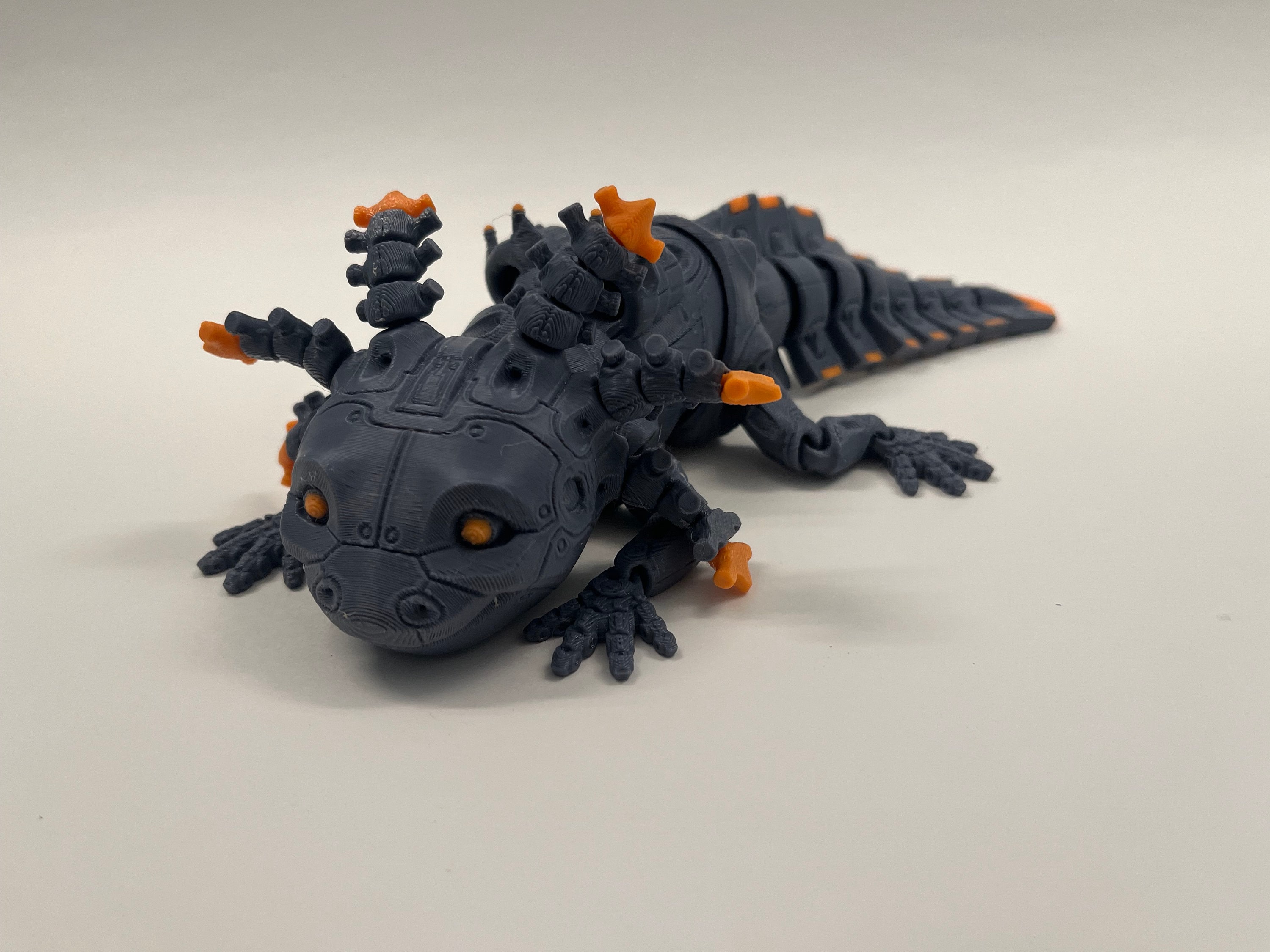 Robot Axolotl Articulated 3D Printed - Fidget Toy - Stress Toy - Etsy