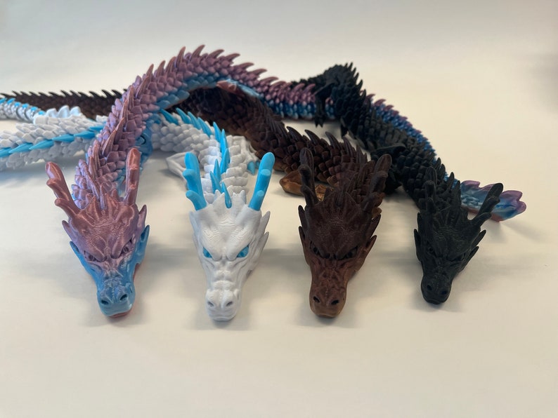 Dragon Articulated 3D Printed - Fidget Toy - Stress Toy - Etsy
