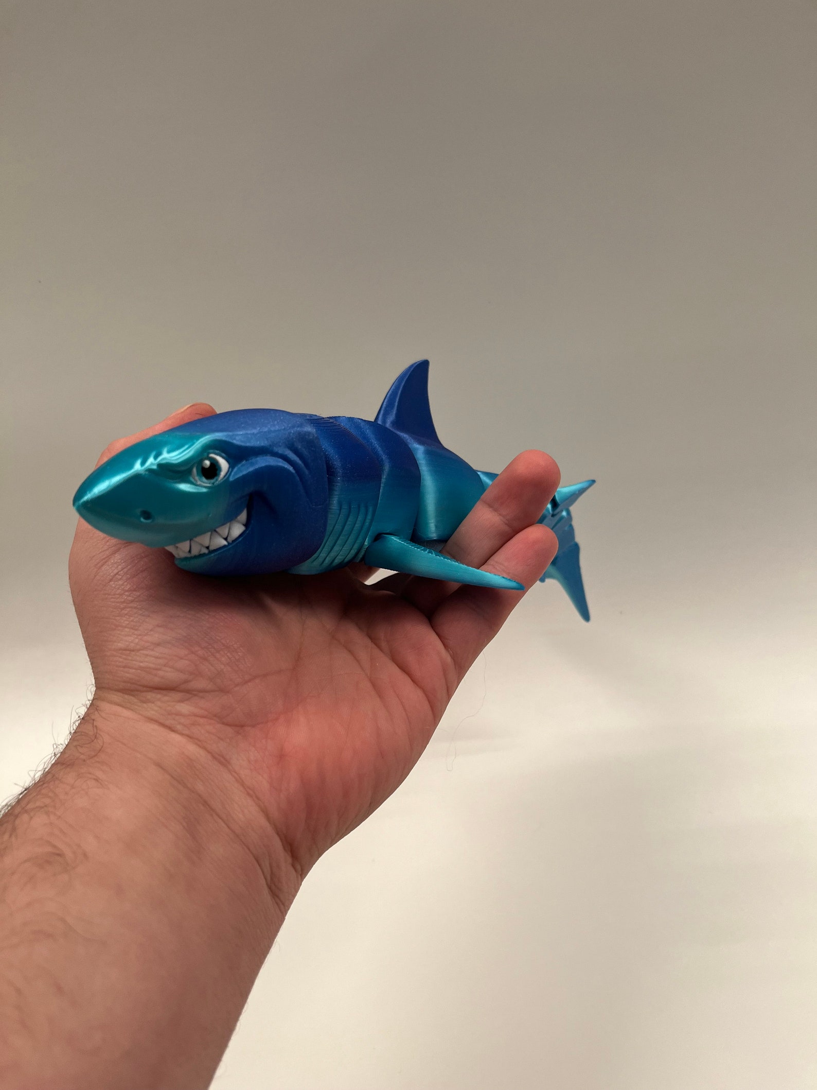 Articulated Great White Shark 3D Printed - Fidget Toy - Stress Toy - Etsy
