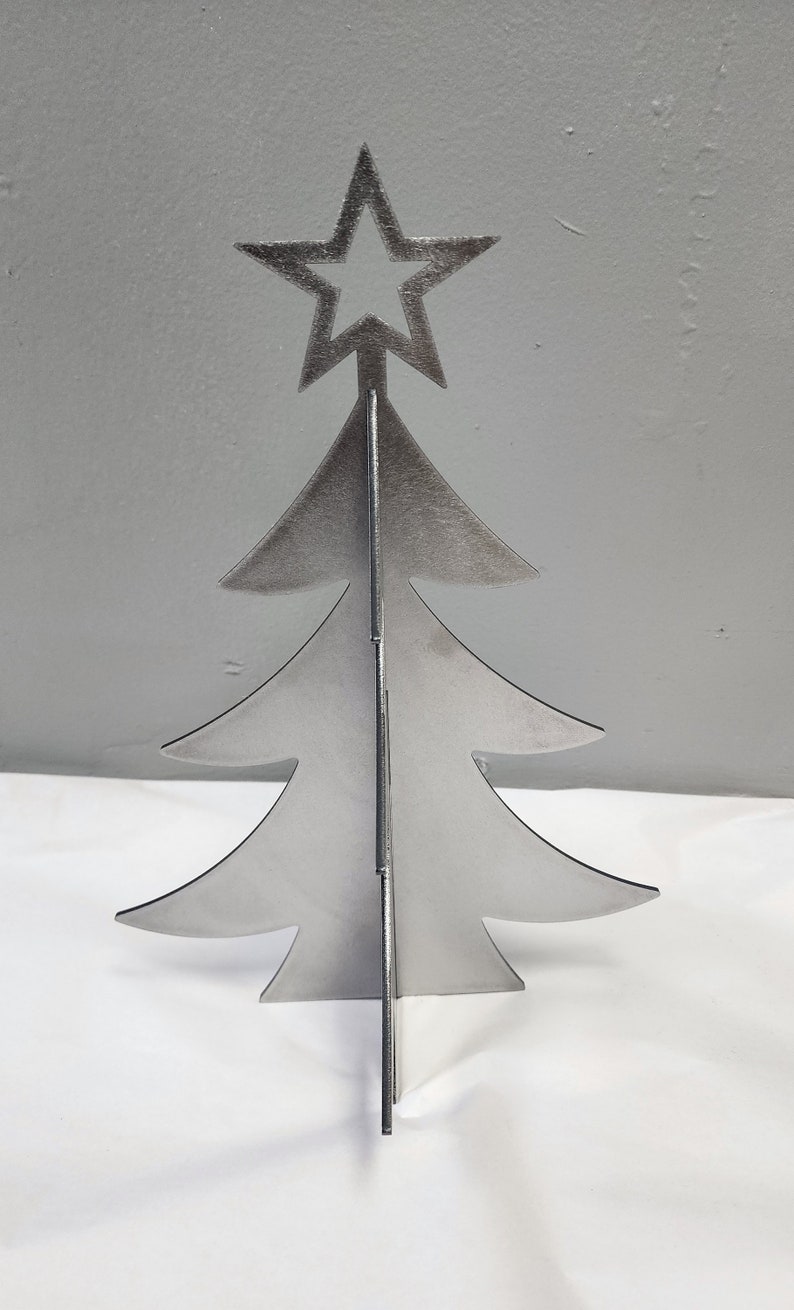 Handmade Metal Christmas Tree: Steel Table Decor - Etsy