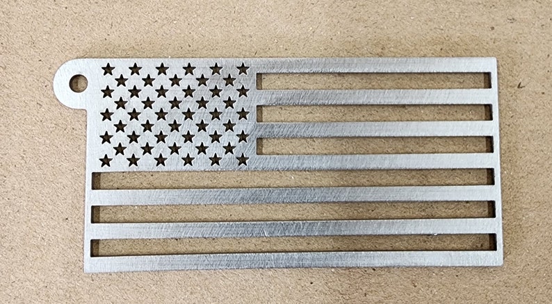 American Flag Keychain USA Flag Keychain Laser Cut Stainless Metal - Etsy