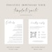 MODERN, the Madison Minimalist Wedding Invitation Template Suite FULLY ...