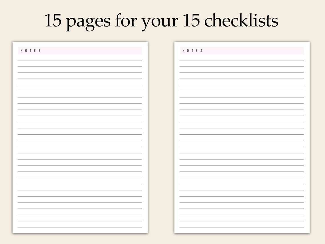 Checklist Editable, Blank Checklist Template, Simple Checklist Template ...