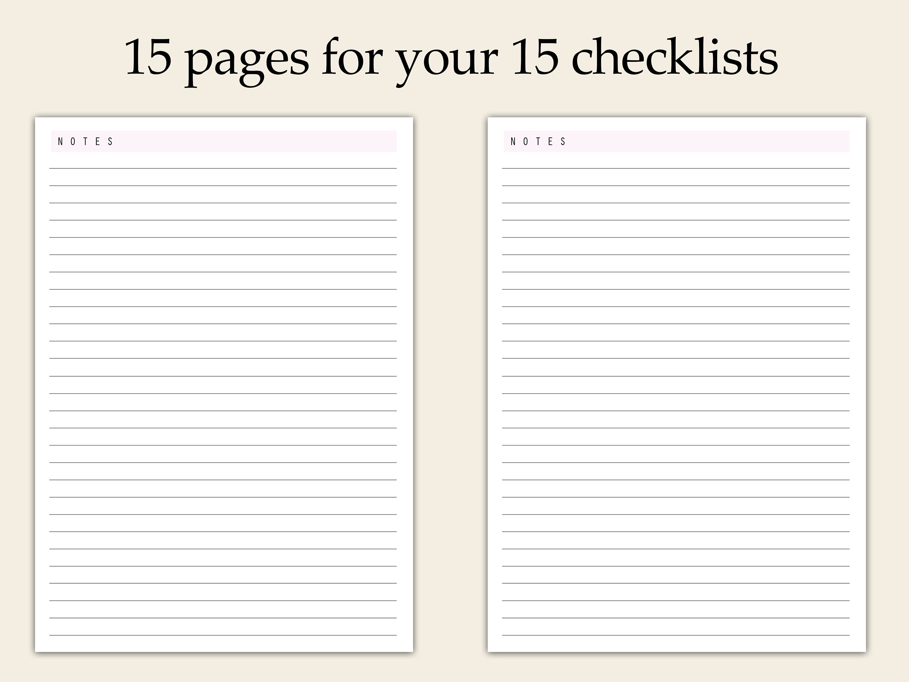 Checklist Editable, Blank Checklist Template, Simple Checklist Template ...