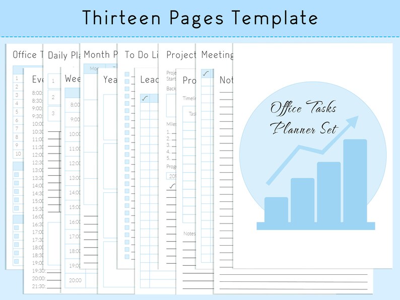 Printable Office Task Planner Set Printable Work Schedule - Etsy