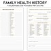 Editable Medical History Form, Family Medical History Form , Medical ...