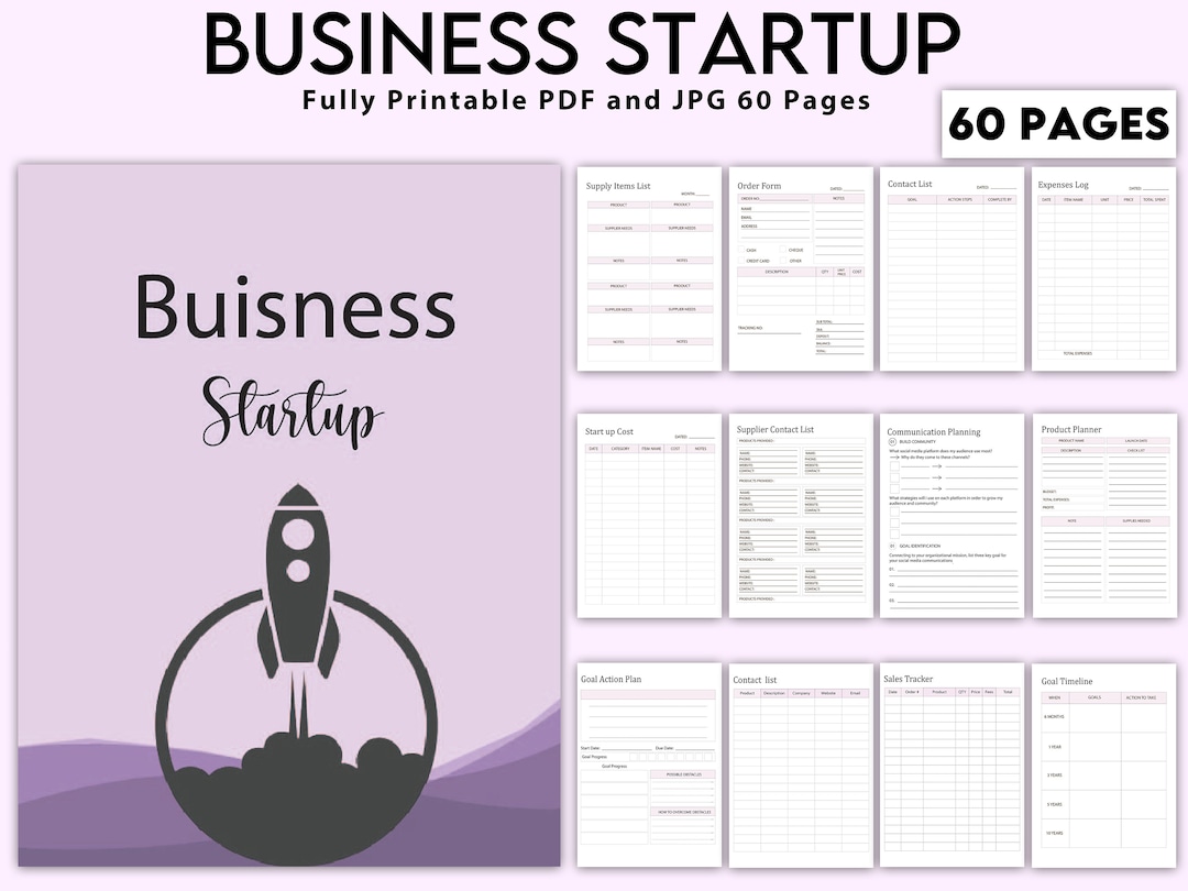 Printable Business Startup, Business Startup Checklist, Business ...