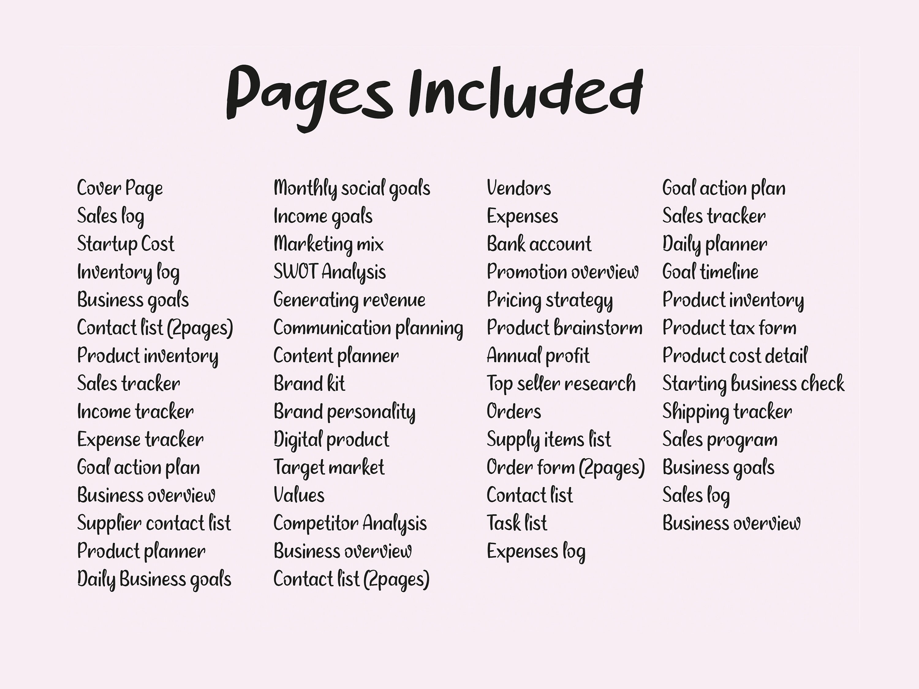 Printable Business Startup, Business Startup Checklist, Business ...