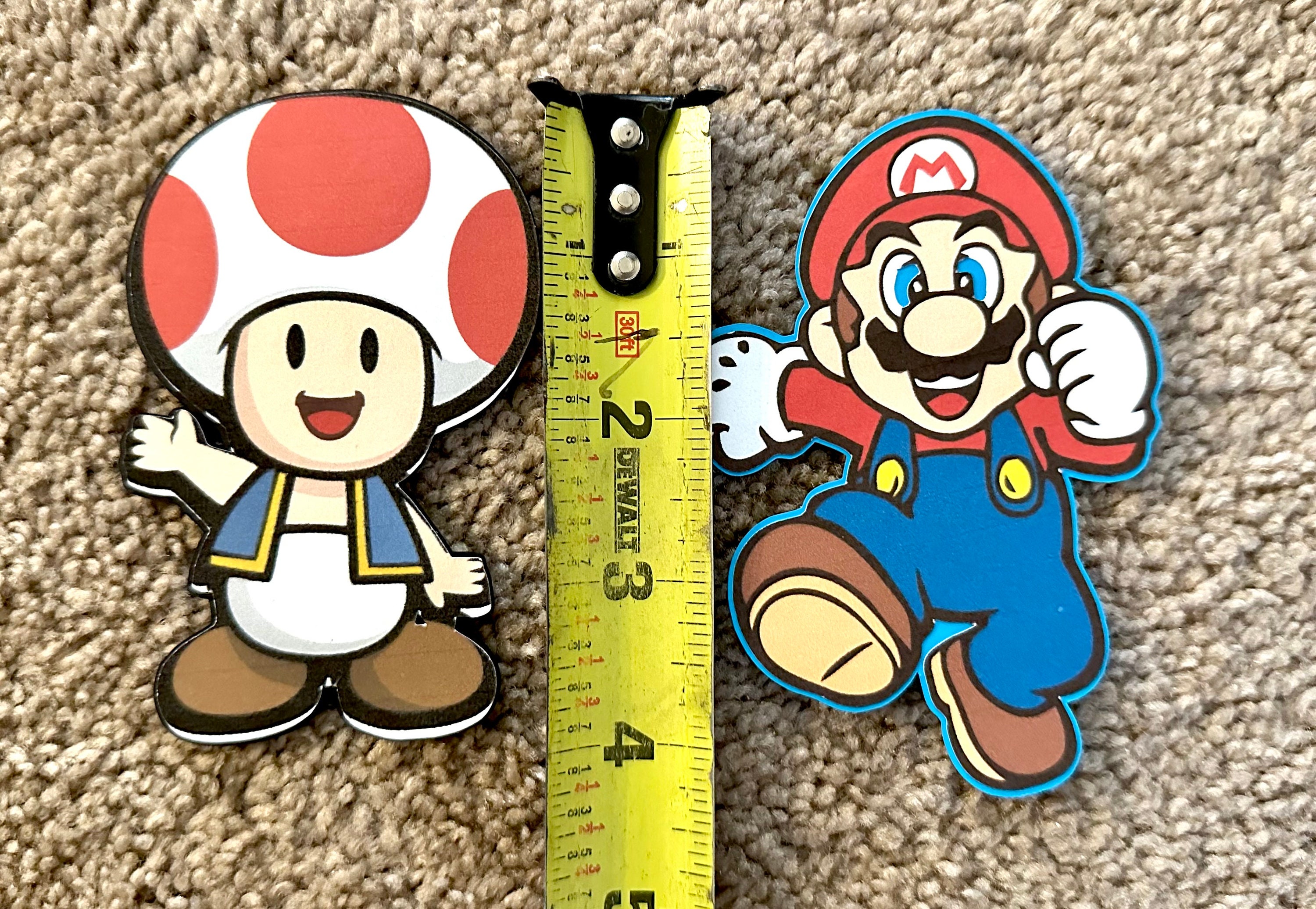 Super Mario Bros Die Cut Characters Centerpieces Cake - Etsy